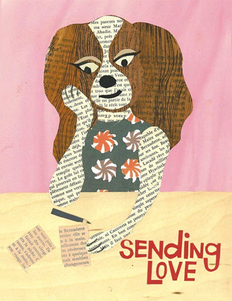 sending love valentine dog greeting card – paste